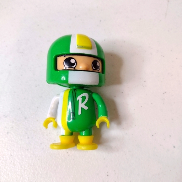 Toys | Ryans World Action Figure Motocross Green Race Car Driver 3 In ...